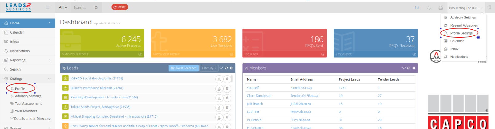 Profile Settings – Wiki Help